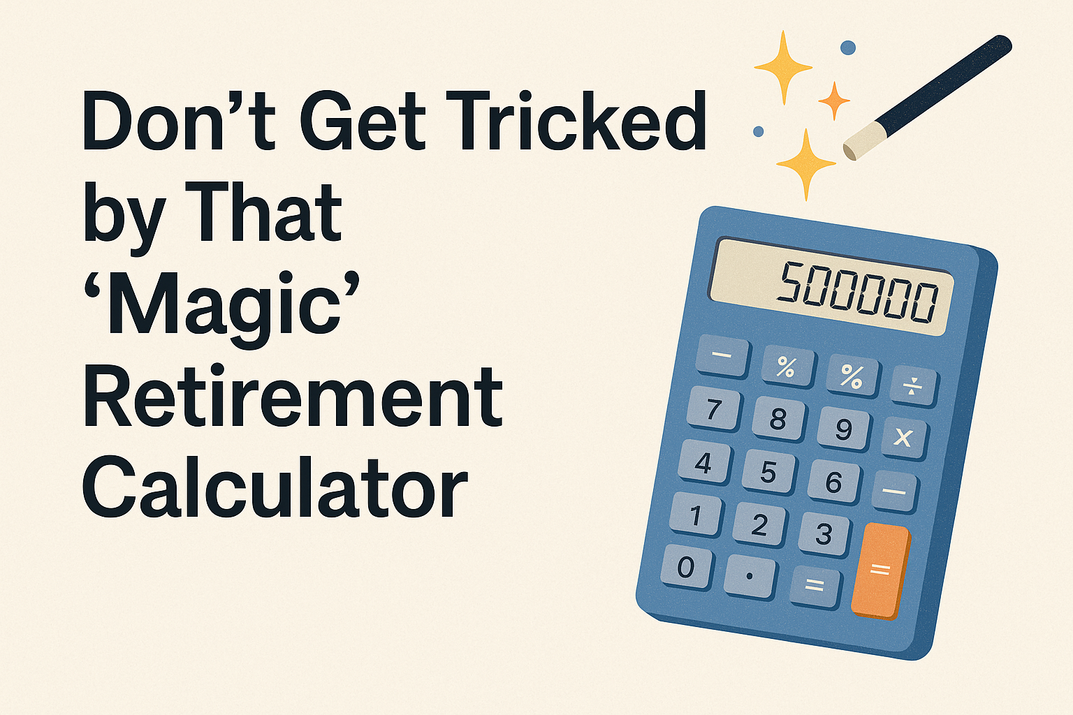 Don’t Get Tricked by That ‘Magic’ Retirement Calculator - Grandpa Bo